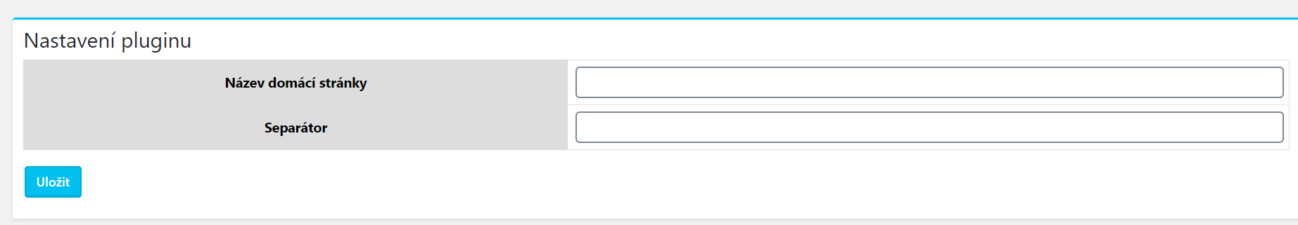 Dokumentace pluginu Toret Breadcrumbs